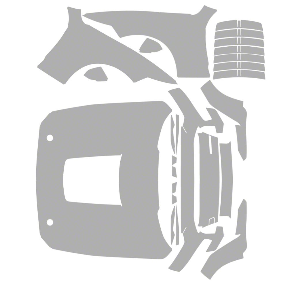 Mustang Paint Protection PPF Pre-Cut Kit; Complete Full Front Kit ...