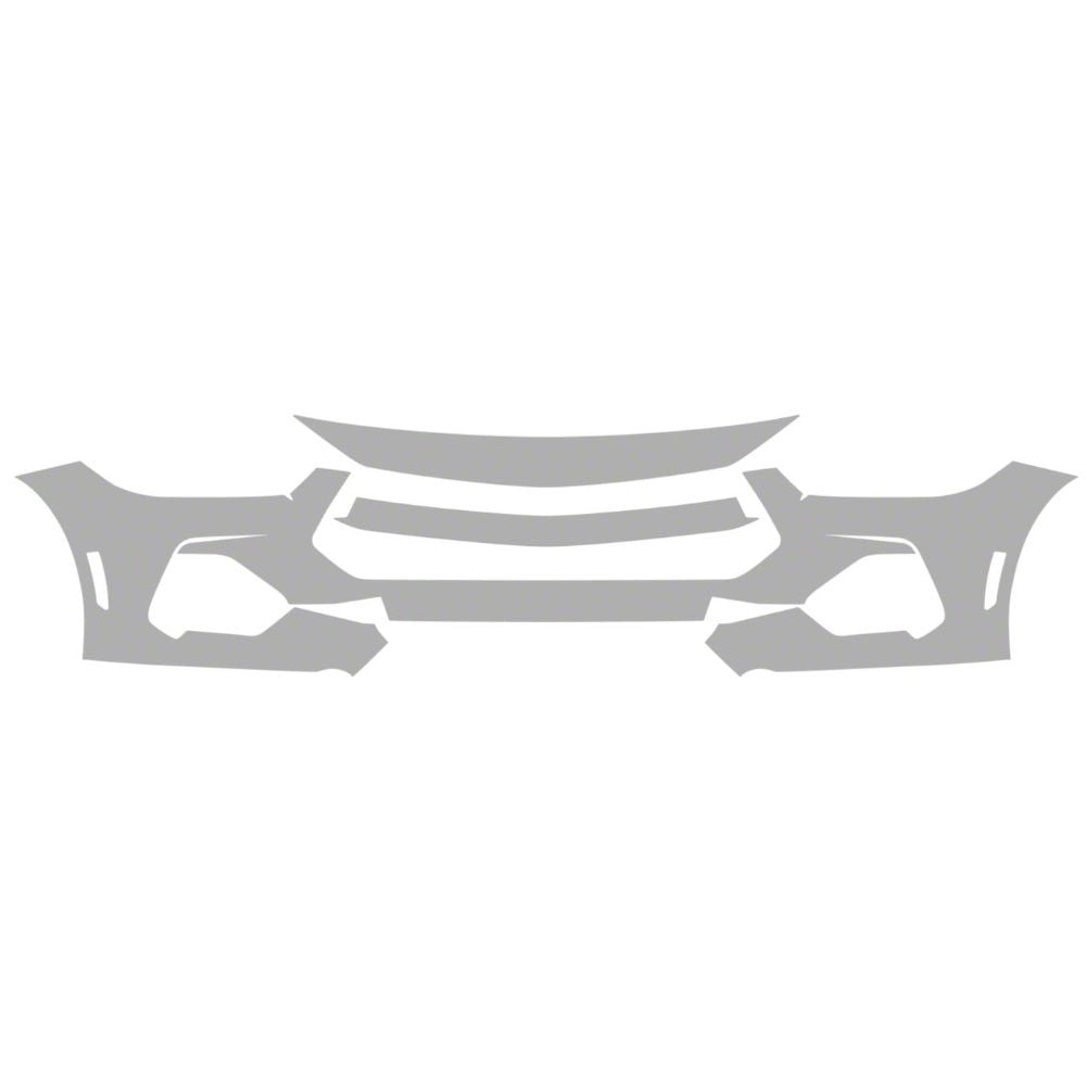 Mustang Paint Protection PPF Pre-Cut Kit; Front Bumper; Gloss (24-26 ...
