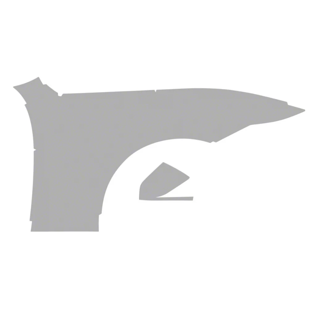 Mustang Paint Protection PPF Pre-Cut Kit; Full Passenger Side Fender ...