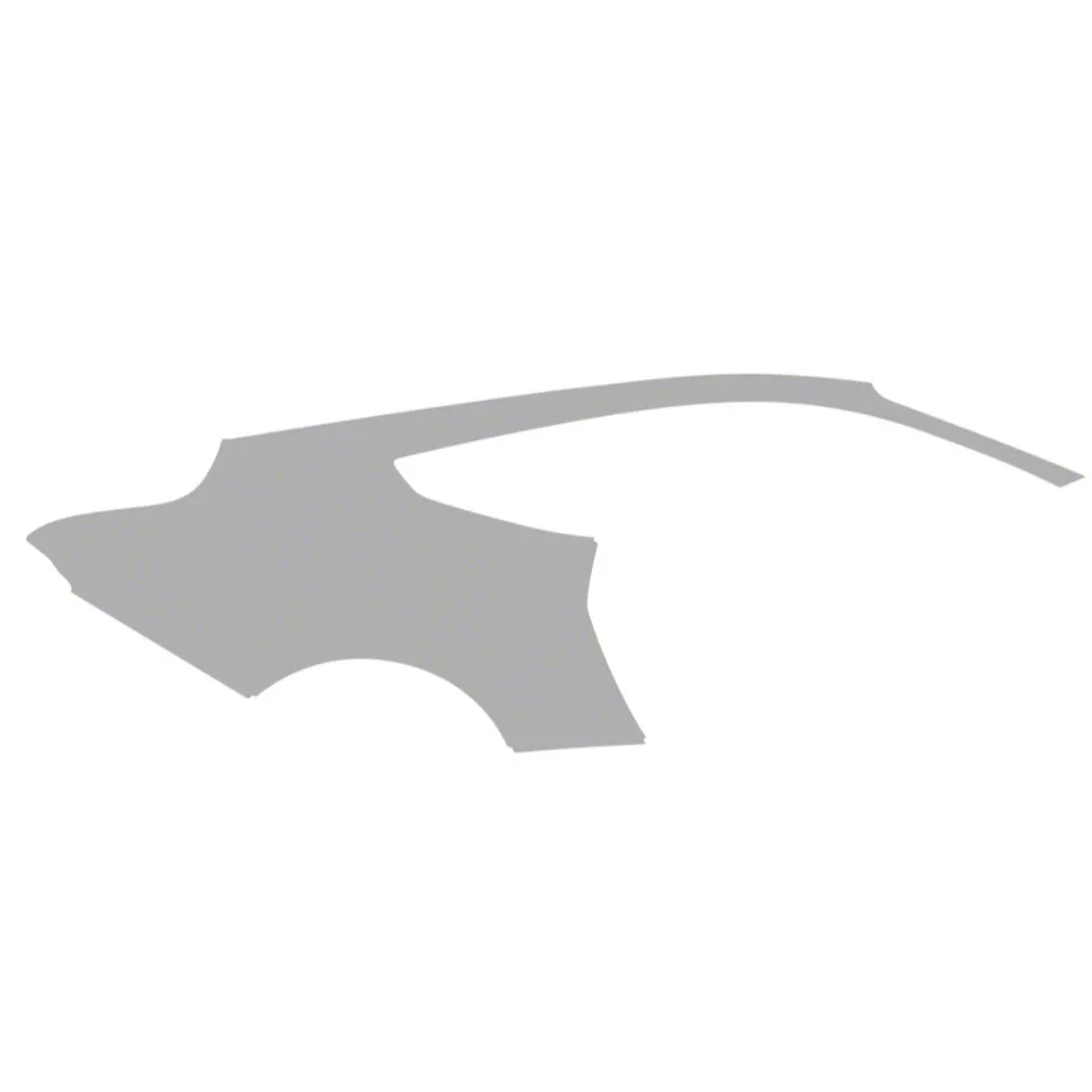 Mustang Paint Protection PPF Pre-Cut Kit; Full Passenger Side Rear ...