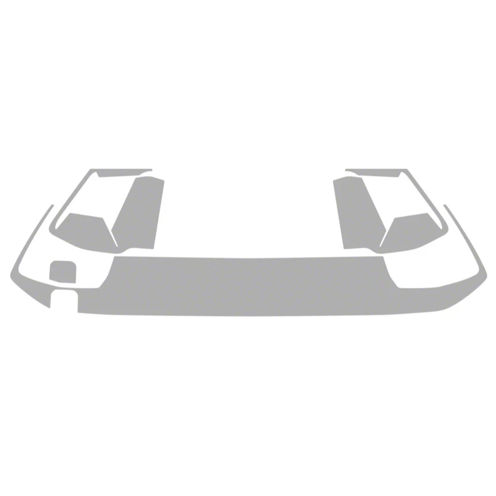 Mustang Paint Protection PPF Pre-Cut Kit; Grille; Gloss (24-26 Mustang ...