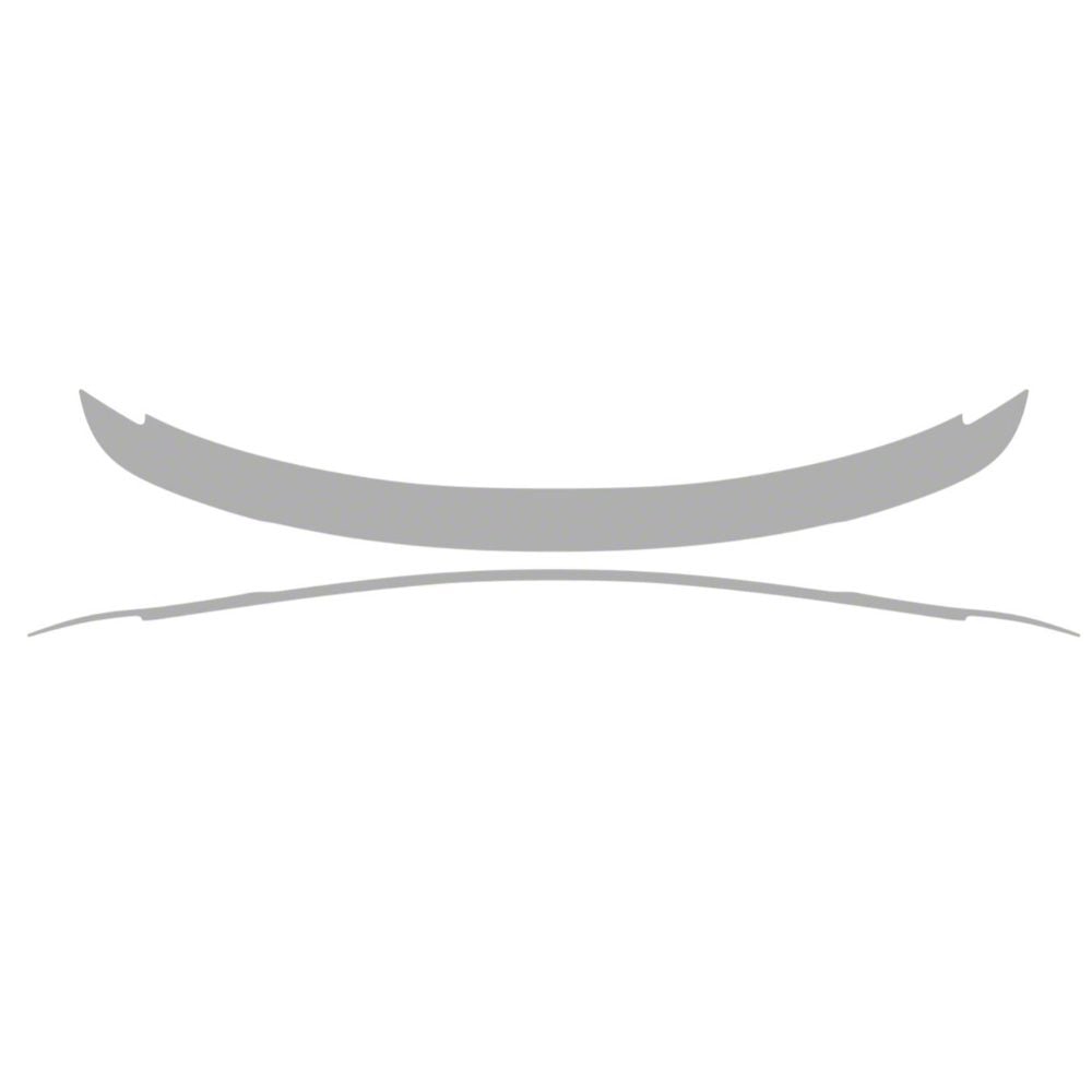 Mustang Paint Protection PPF Pre-Cut Kit; Raised Wedge Rear Spoiler ...