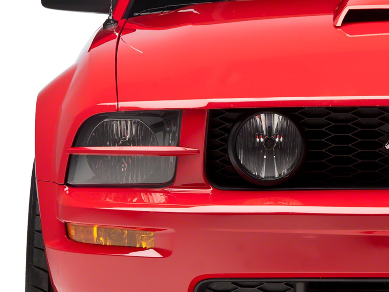 MMD Mustang Headlight Splitters; Pre-Painted 98600 (05-09 Mustang GT ...