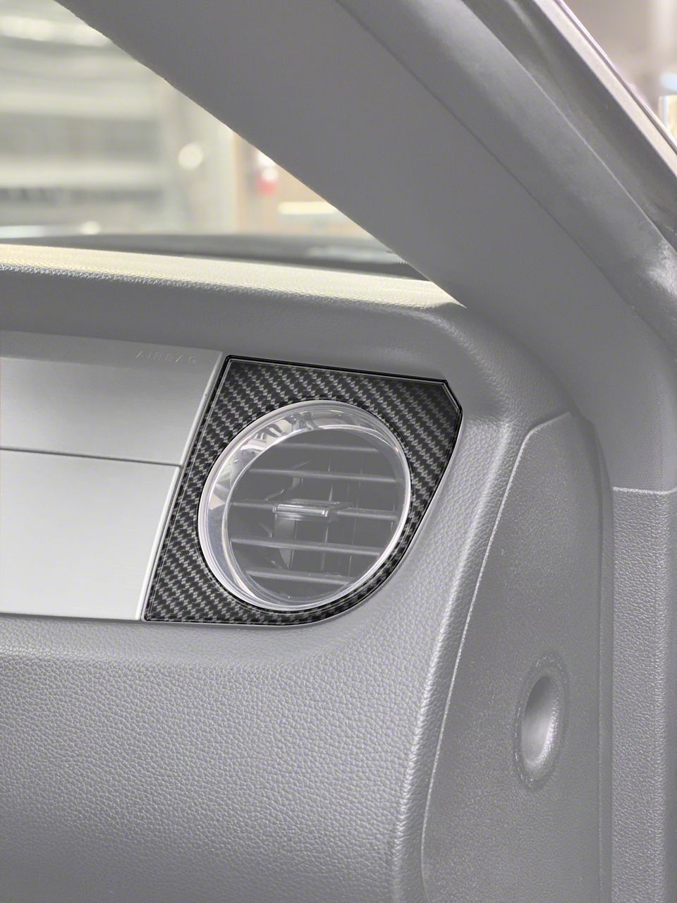 Mustang Passenger Side Air Vent Accent Trim; Forged Carbon Fiber (10-14 ...