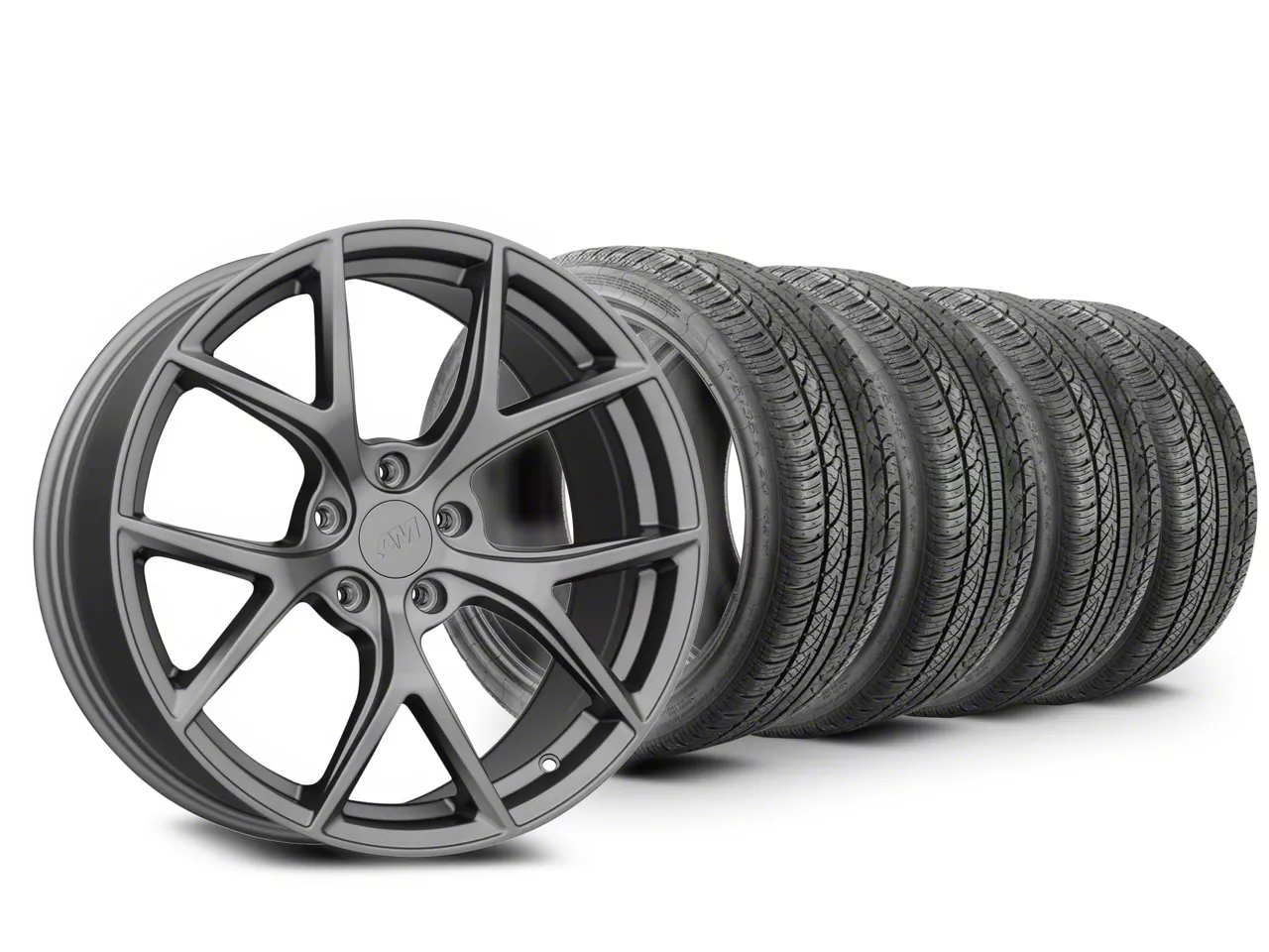 Mustang 19x8.5 Performance Pack 2 Style Wheel & Pirelli All-Season P ...