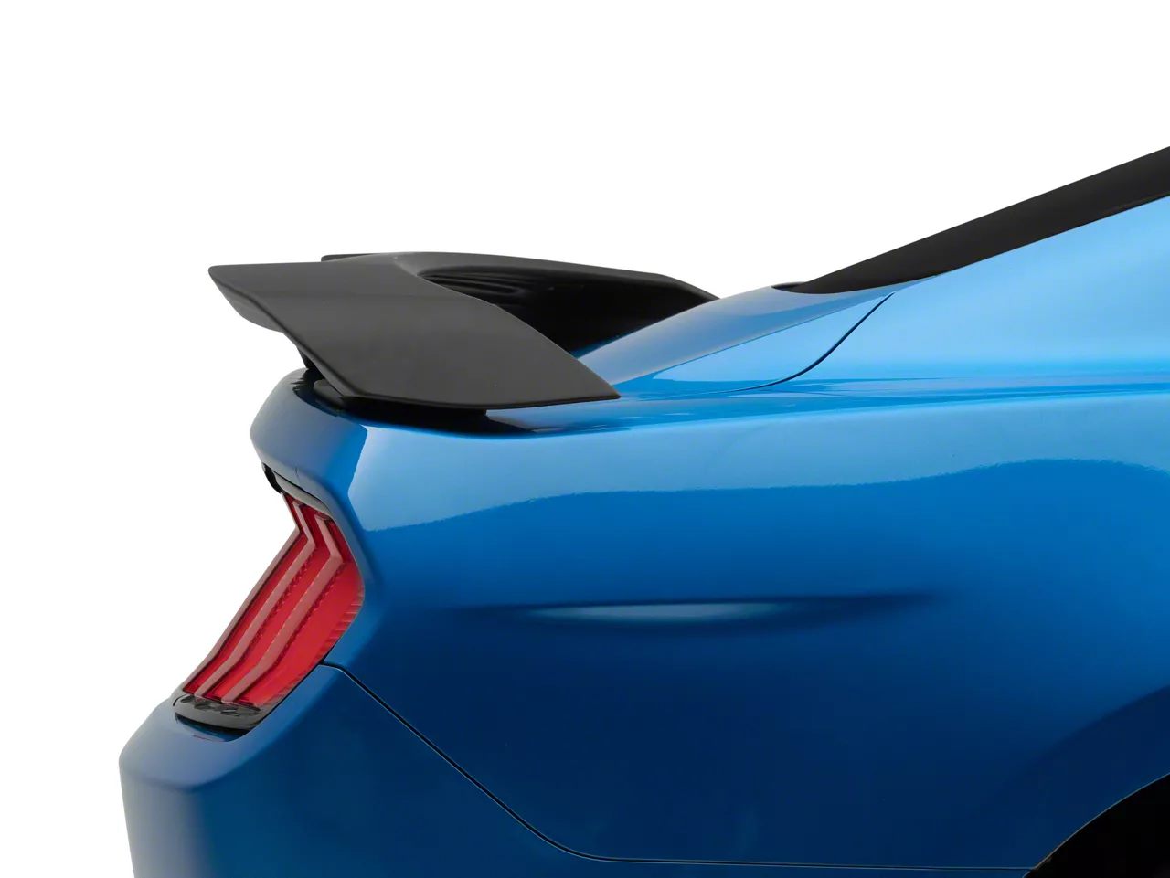 Mustang Performance Pack Style Rear Spoiler; Matte Black (15-23 Mustang ...