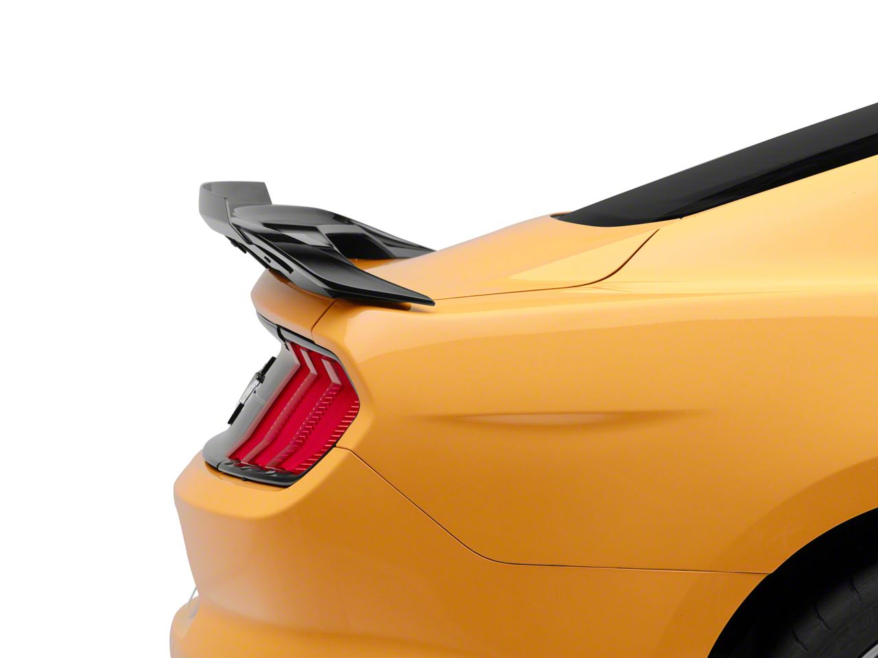 Mustang Performance Rear Spoiler with Gurney Flap; Gloss Black (15-23 ...