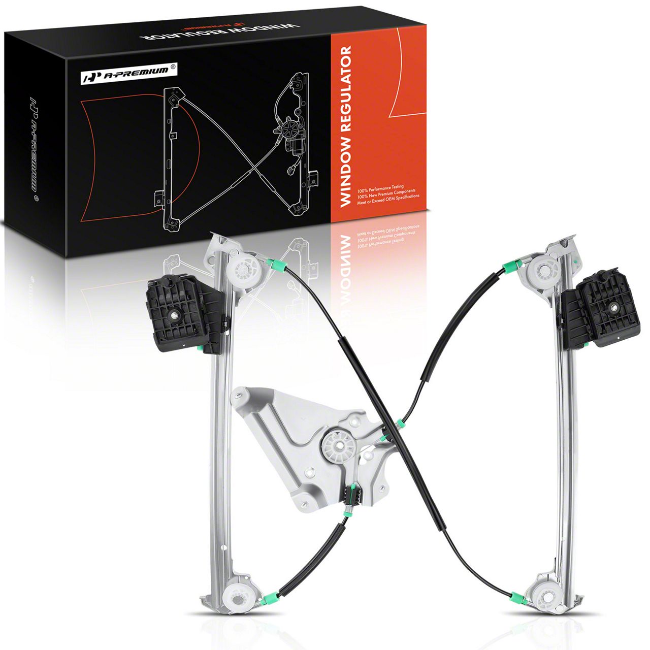 Mustang Power Window Regulator without Motor; Front Driver Side (10-14 ...