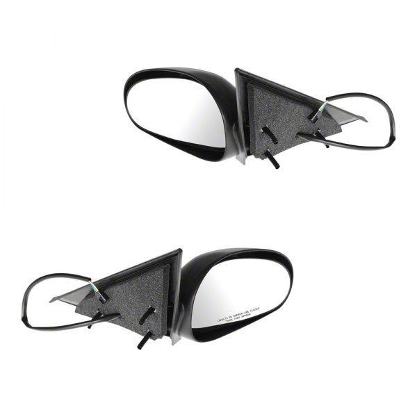 Mustang Powered Mirrors; Textured Black (99-04 Mustang) - Free Shipping