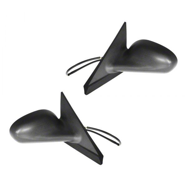 Mustang Powered Mirrors; Textured Black (99-04 Mustang) - Free Shipping