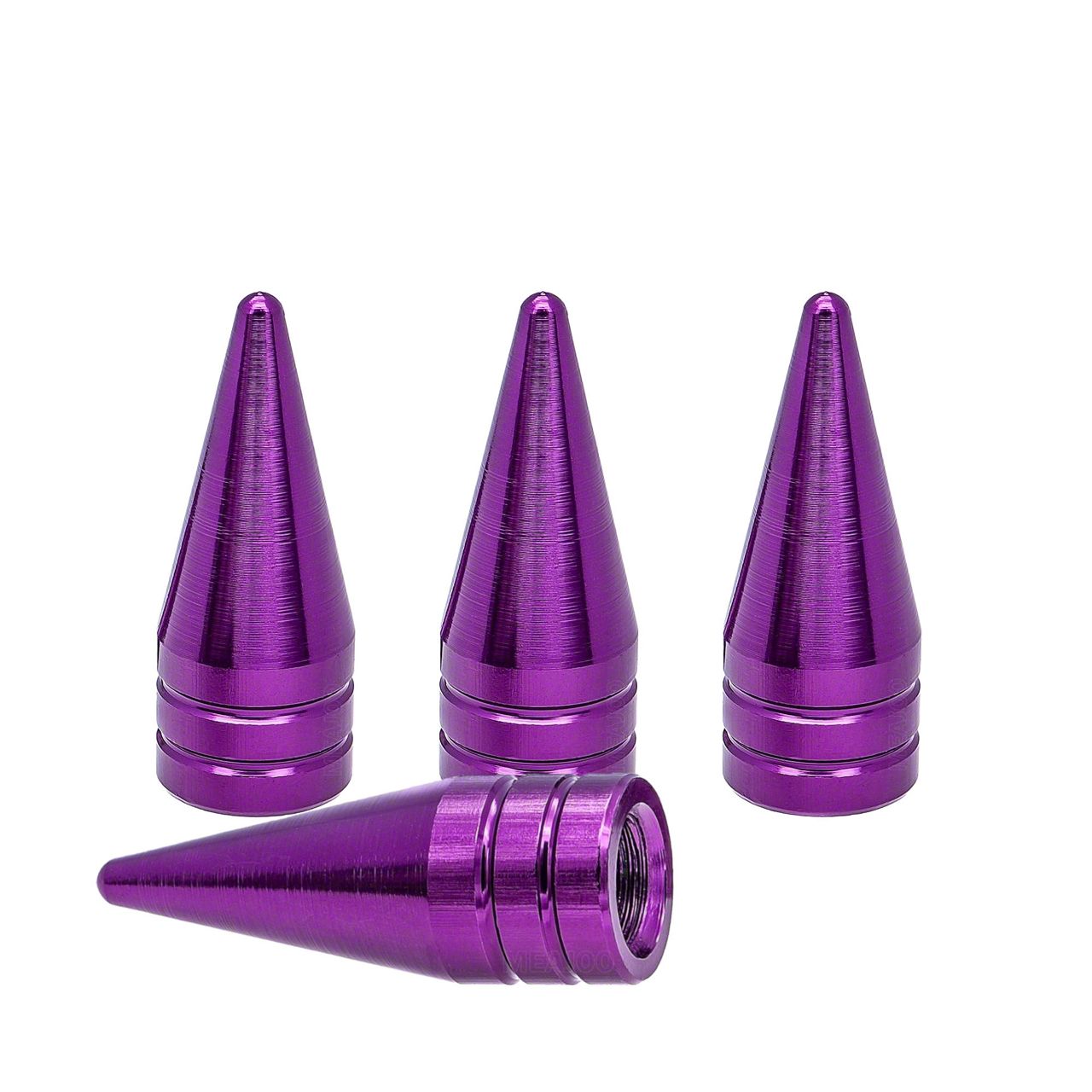 Mustang Purple Spike Valve Caps; 4-Pack (Universal; Some Adaptation May ...