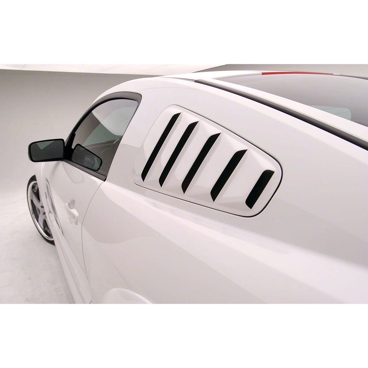 Mustang Quarter Window Louvers; Unpainted (05-09 Mustang Coupe) - Free ...