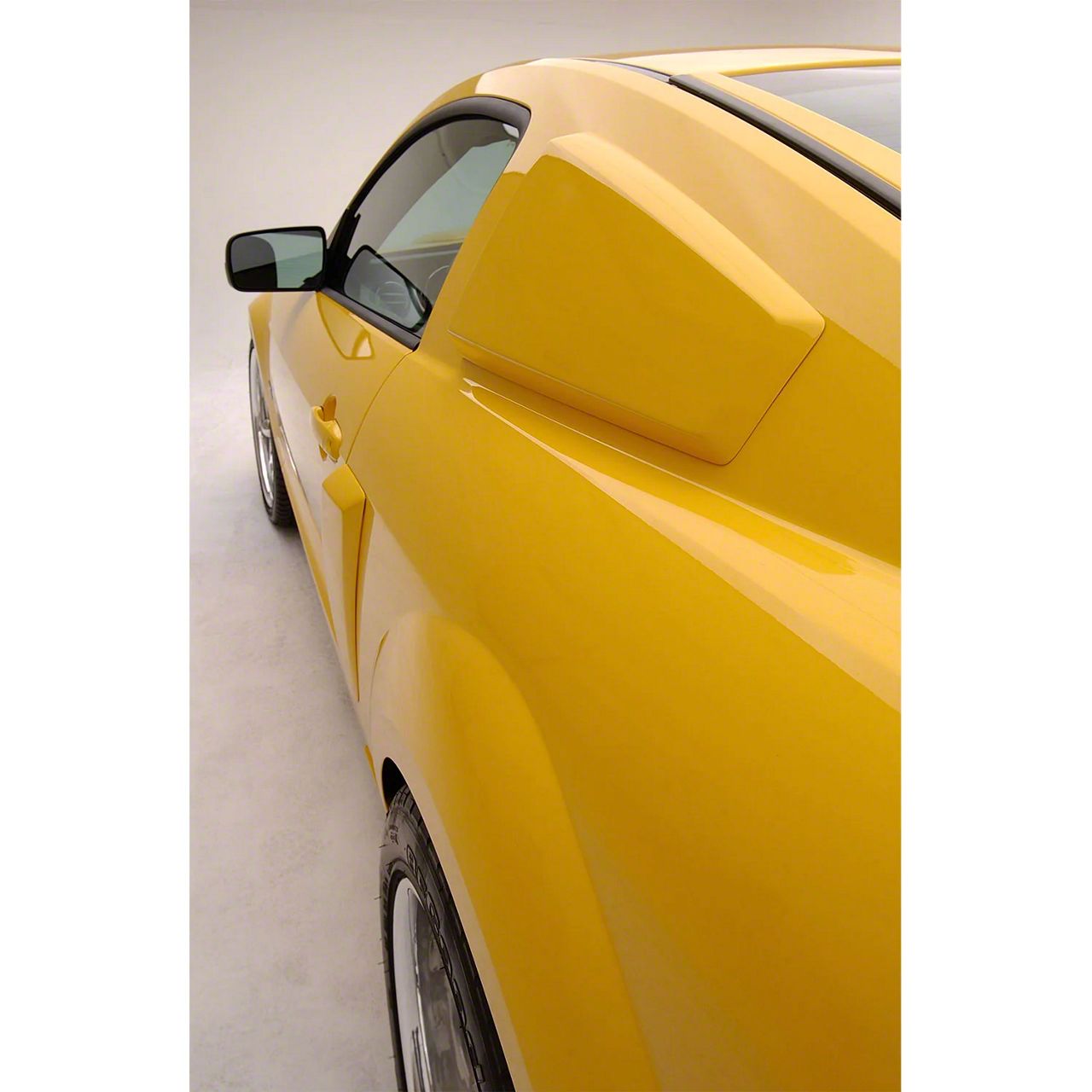 Mustang Quarter Window Scoops; Unpainted (05-09 Mustang Coupe) - Free ...