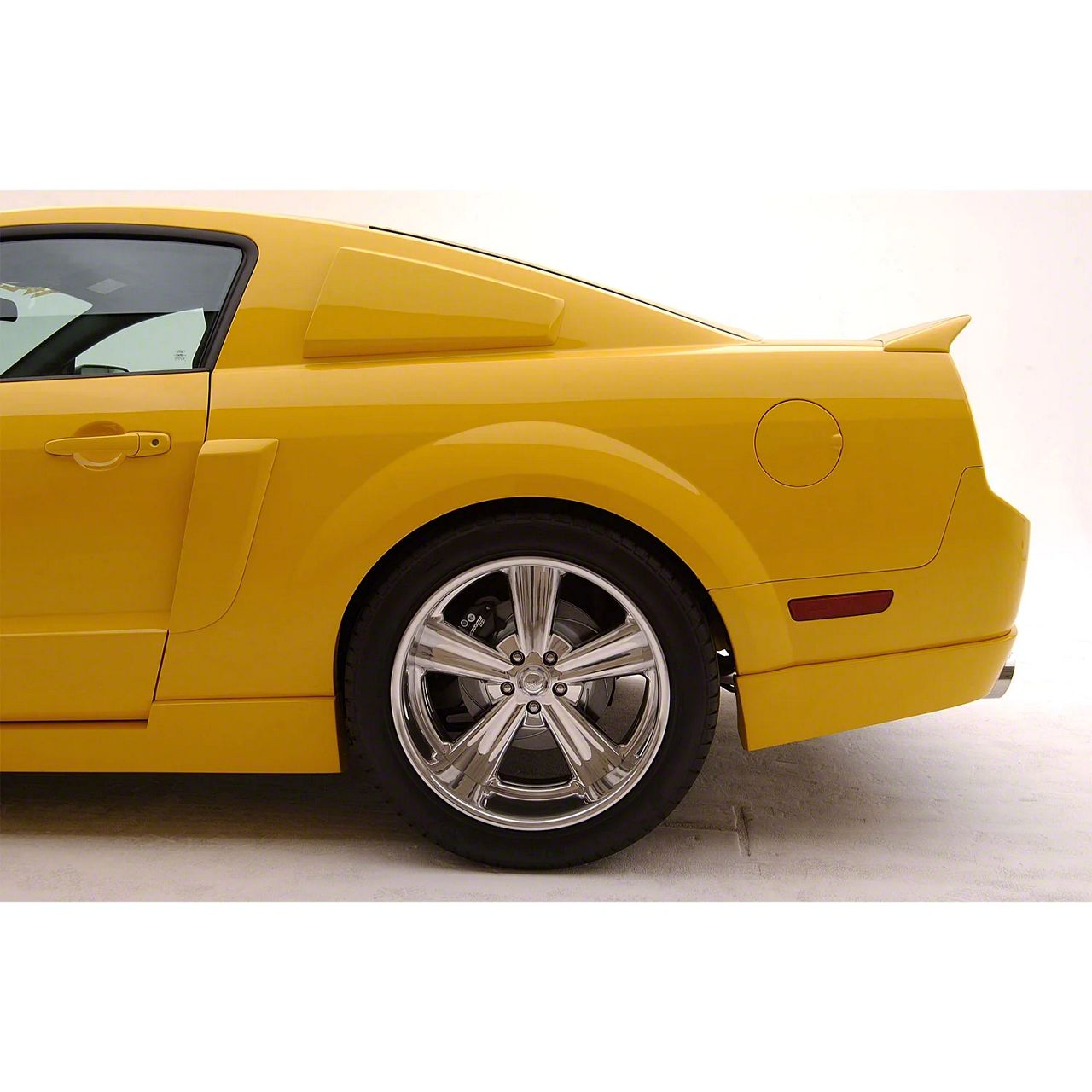 Mustang Quarter Window Scoops; Unpainted (05-09 Mustang Coupe) - Free ...