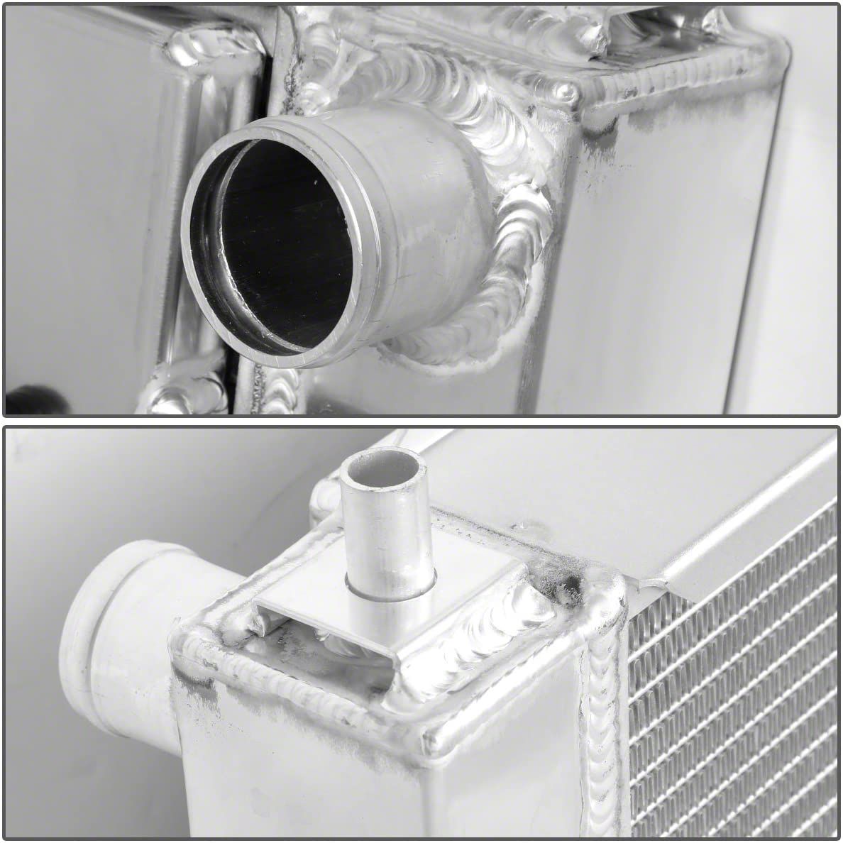 Mustang 3-Row Full Aluminum Radiator with Fan Shroud (97-04 V8 Mustang ...