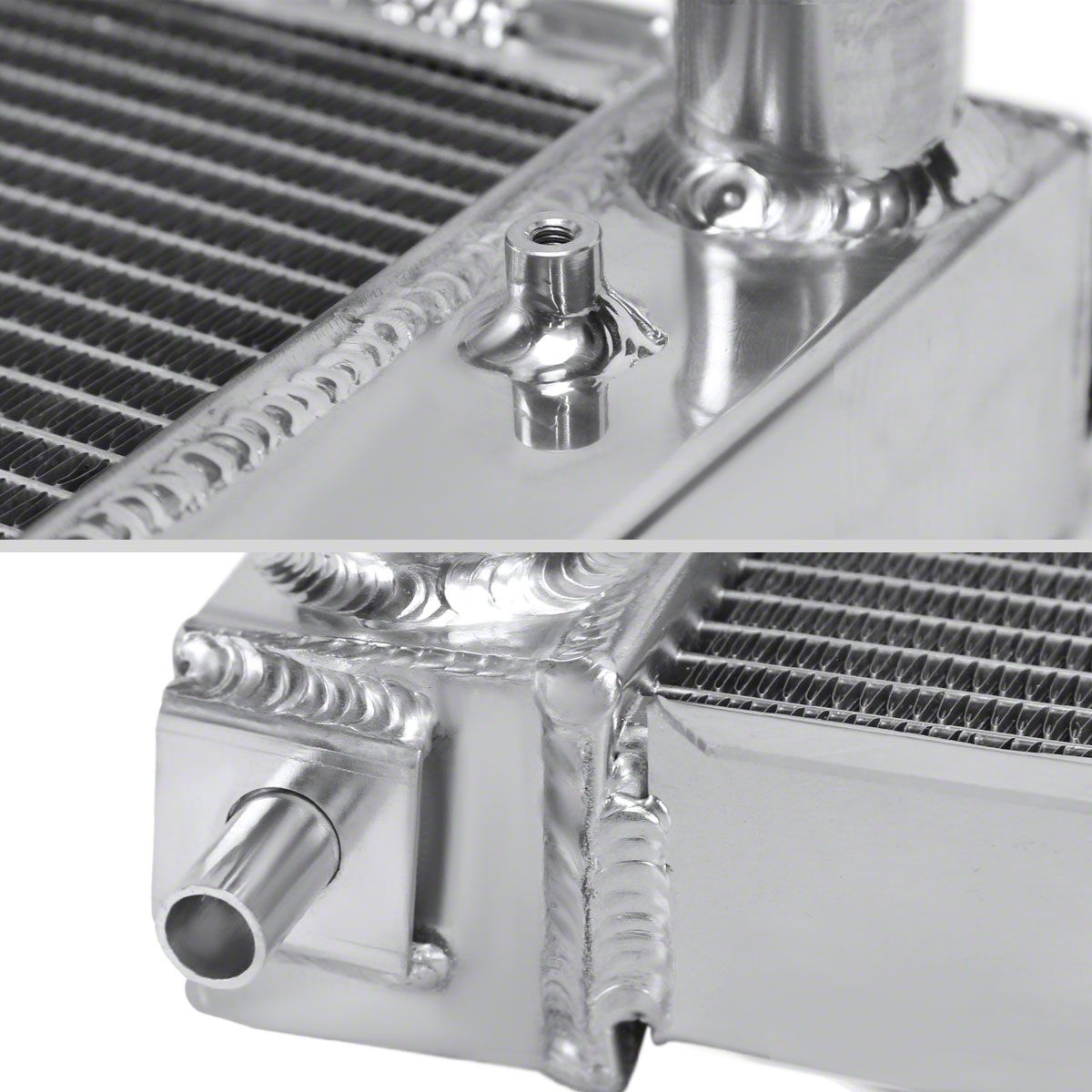 Mustang Aluminum Performance Radiator; 2-Row (97-04 Mustang w/ Manual ...