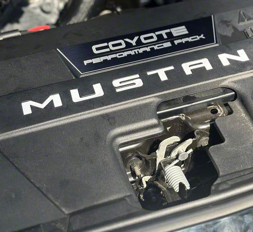 Mustang Radiator Shroud Letter Vinyl Inserts; Royal Purple (24-26 ...