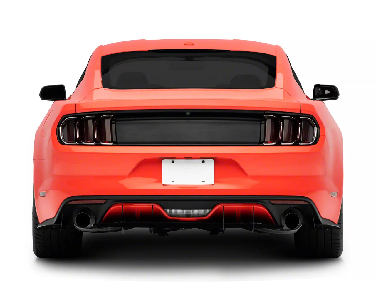 Mustang Rear Diffuser; Matte Black (15-17 Mustang GT Non-Premium ...