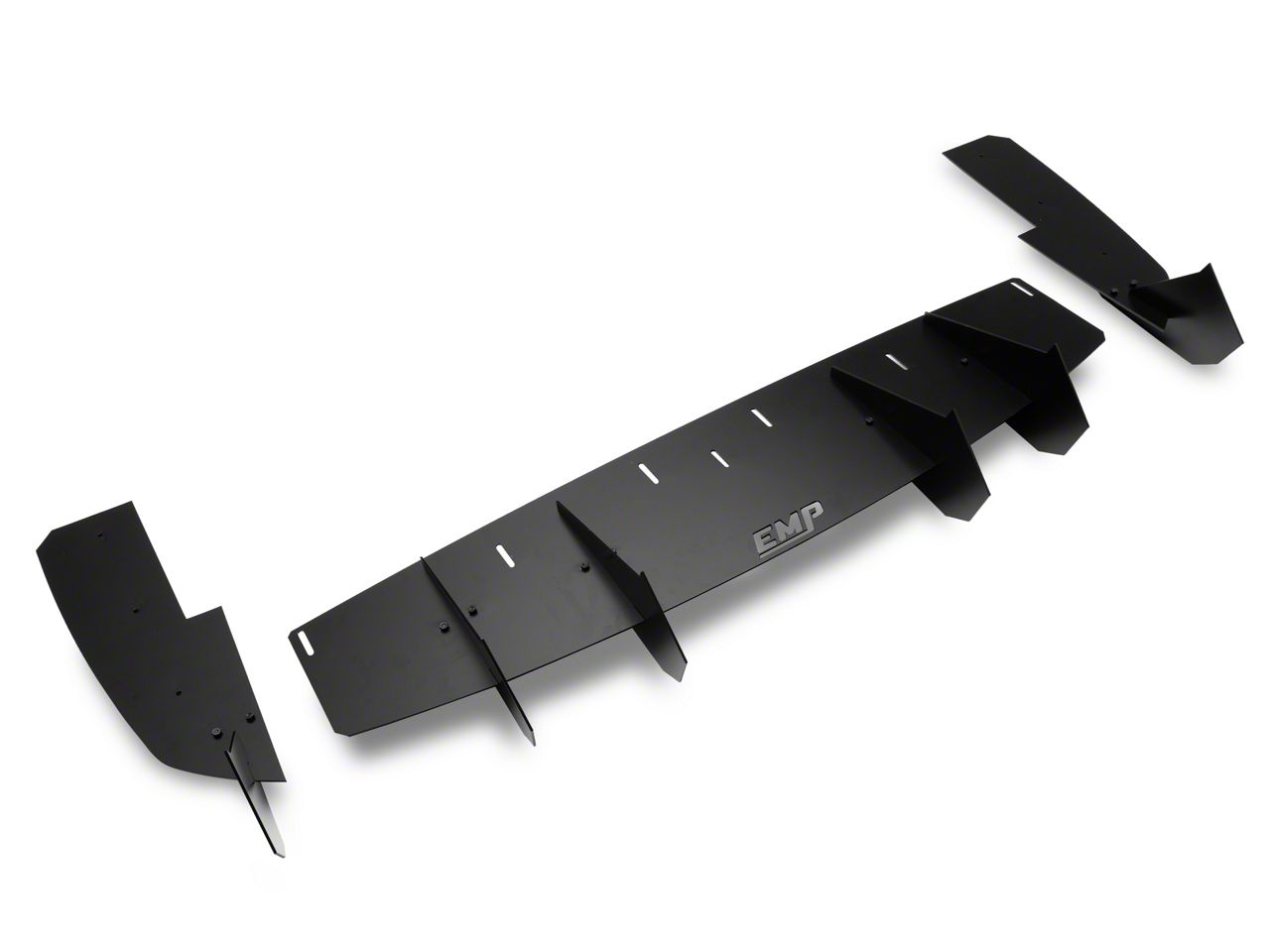 Mustang Rear Diffuser; Matte Black (15-17 Mustang GT Non-Premium ...