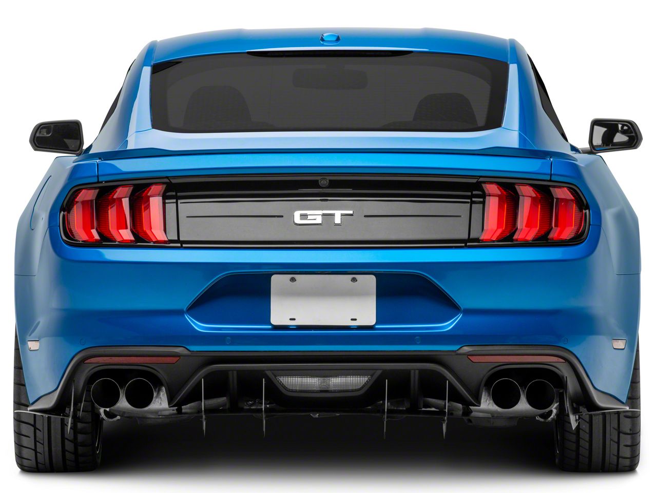 Mustang Rear Diffuser; Matte Black (18-23 Mustang GT; 19-23 Mustang ...