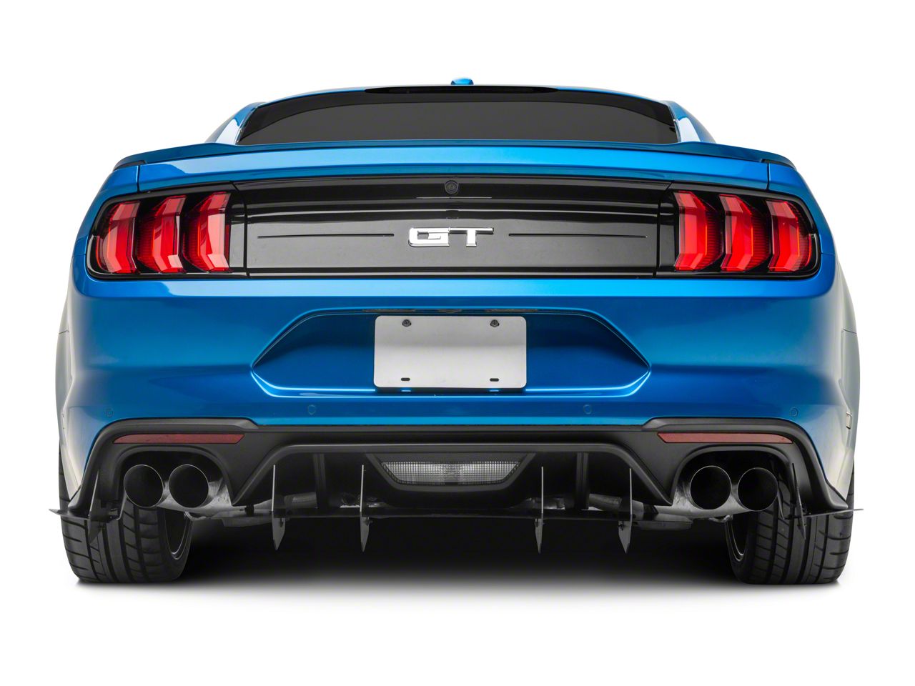 Mustang Rear Diffuser; Matte Black (18-23 Mustang GT; 19-23 Mustang ...