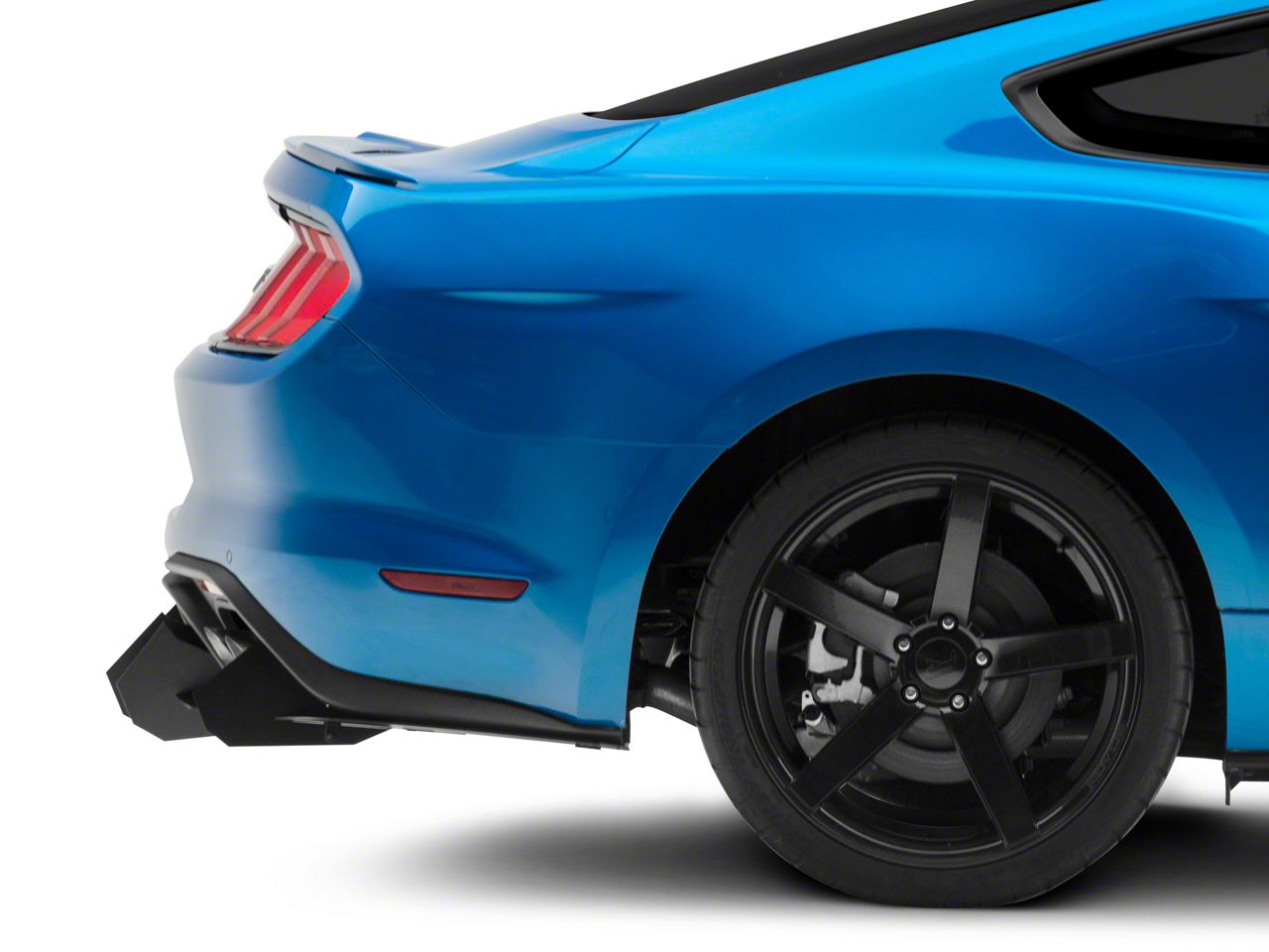 Mustang Rear Diffuser; Matte Black (18-23 Mustang GT; 19-23 Mustang ...