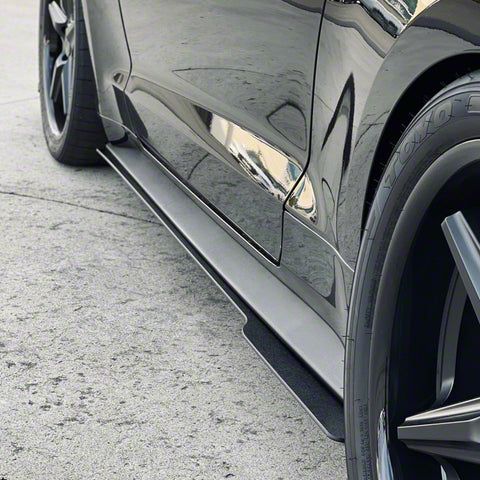 Mustang Rear Extensions; Matte Black (18-23 Mustang GT w/o Performance ...