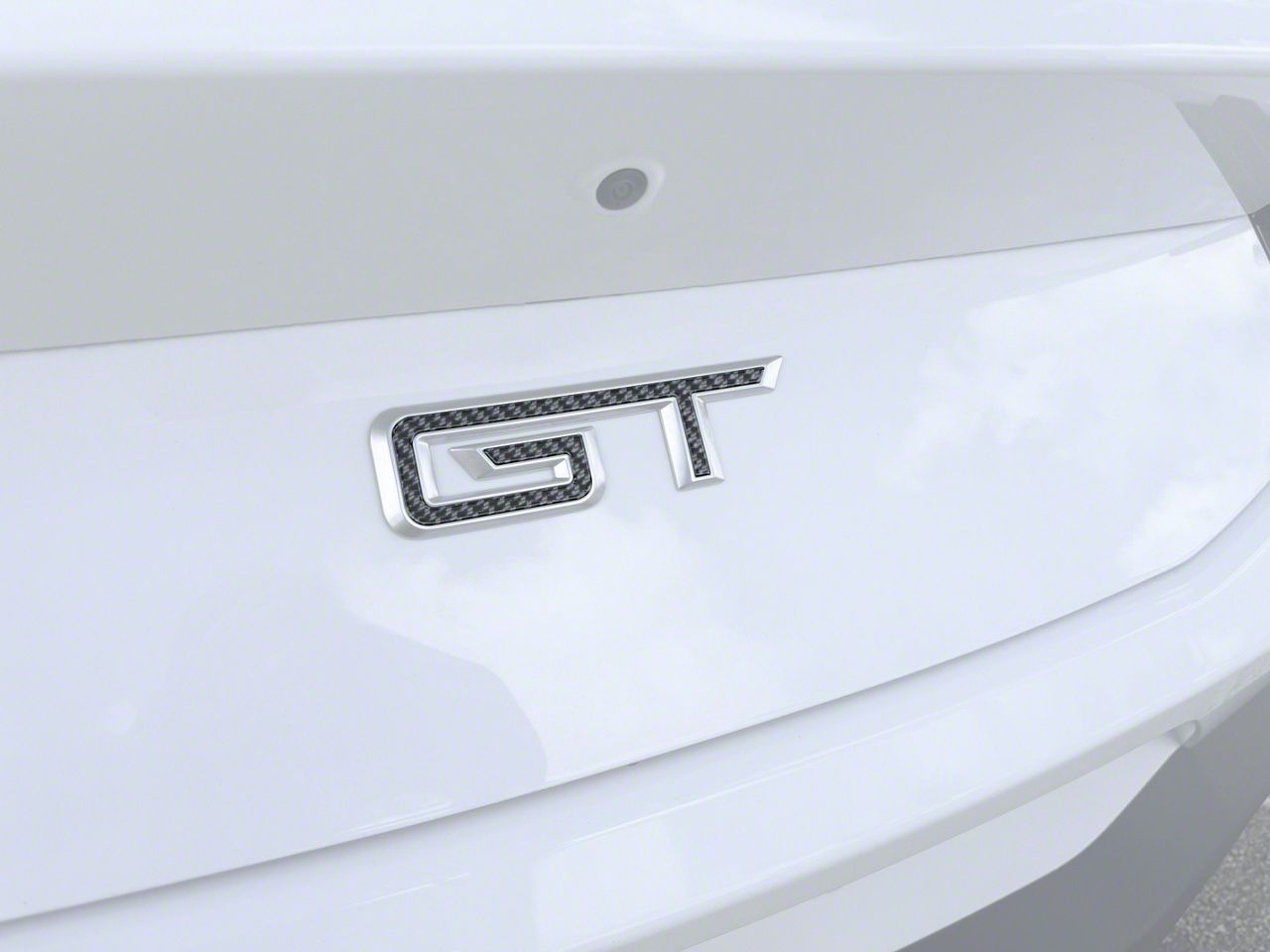 Mustang Rear GT Emblem Inserts; Forged Carbon Fiber (24-26 Mustang GT ...