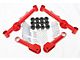 Mustang Rear Upper and Lower Tubular Control Arms; Red (79-04 Mustang ...