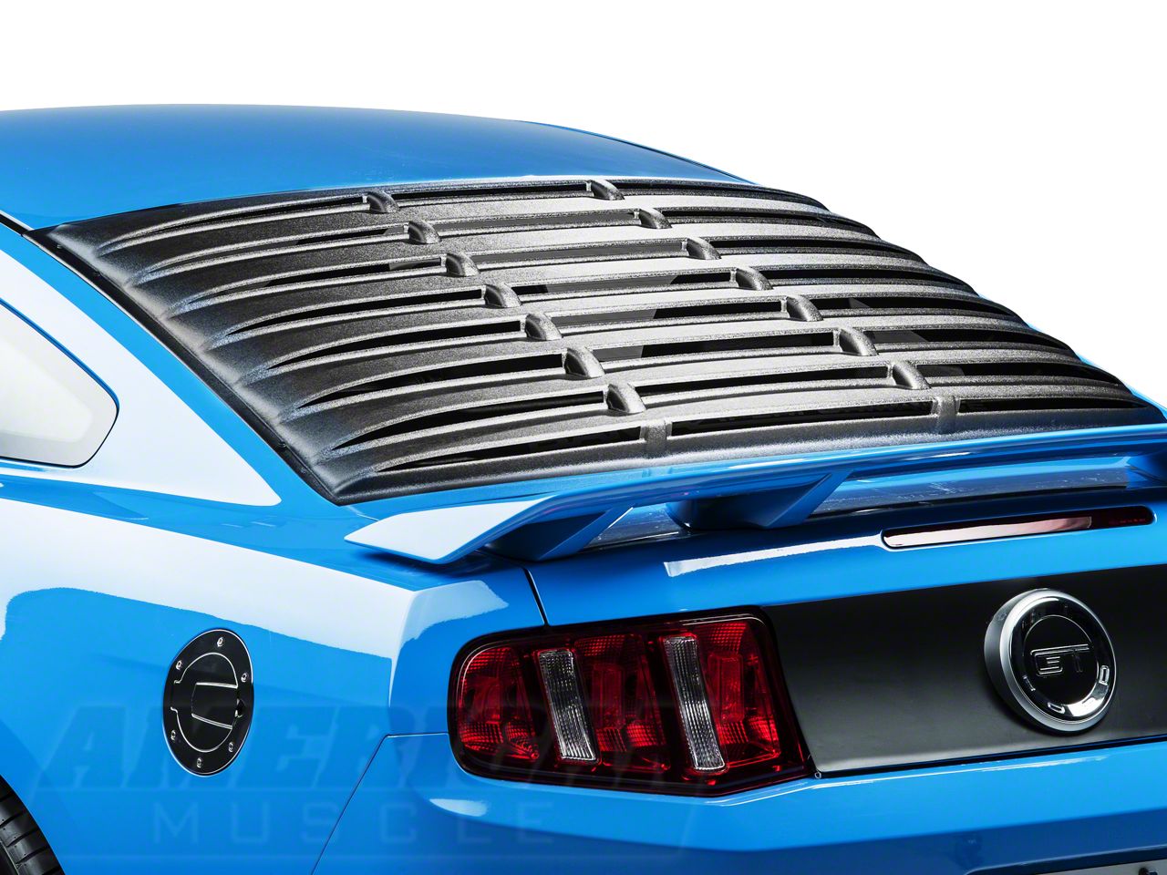 SpeedForm Mustang Rear Window Louvers; Textured ABS 75000 (05-14 Mustang Coupe) - Free Shipping