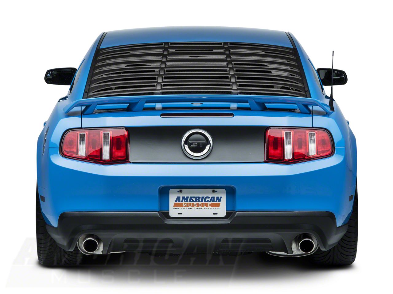 SpeedForm Mustang Rear Window Louvers; Textured ABS 75000 (05-14 ...