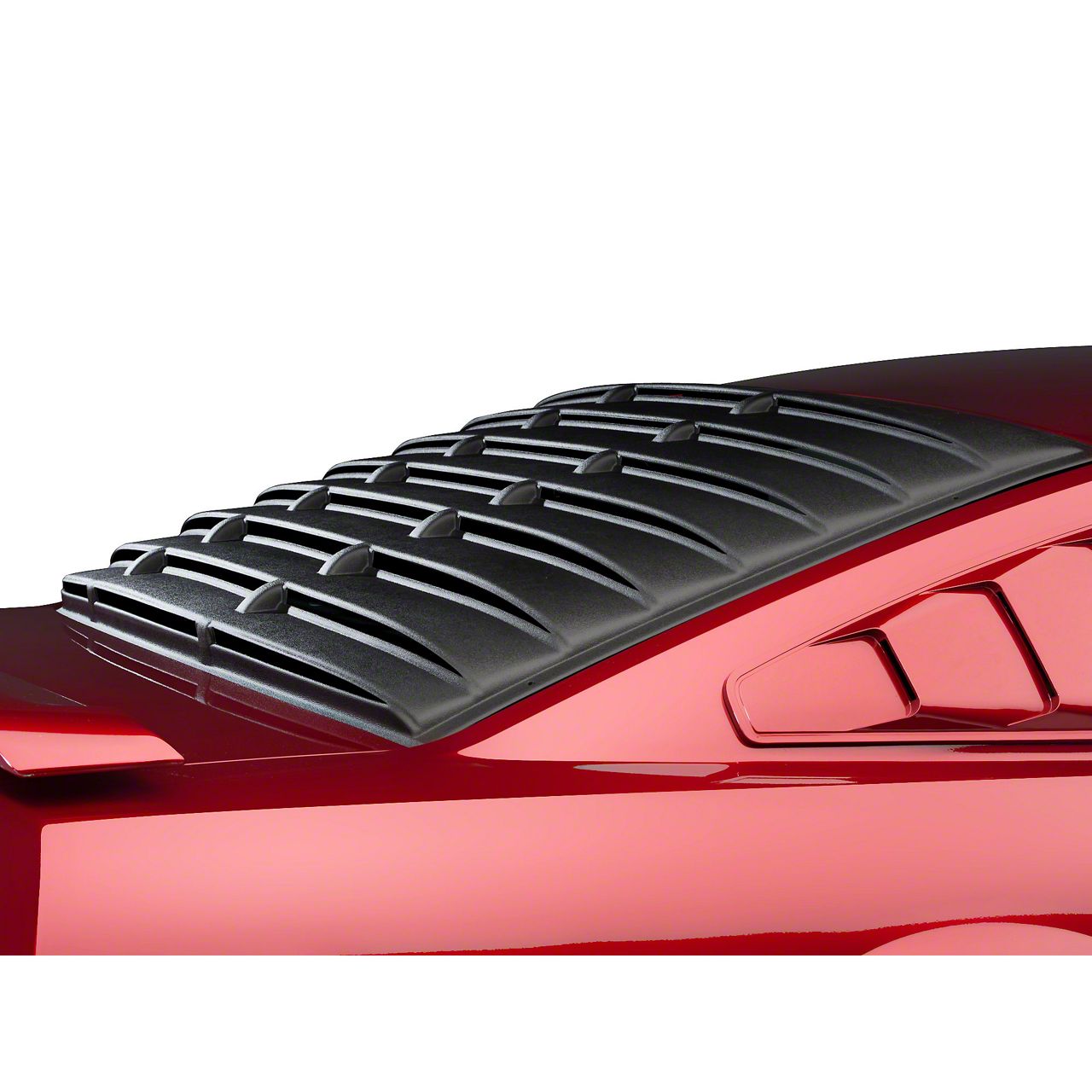 SpeedForm Mustang Rear Window Louvers; Textured ABS 75000 (05-14 ...