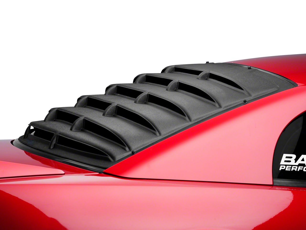 SpeedForm Mustang Rear Window Louvers; Textured ABS 75001 (94-04 ...