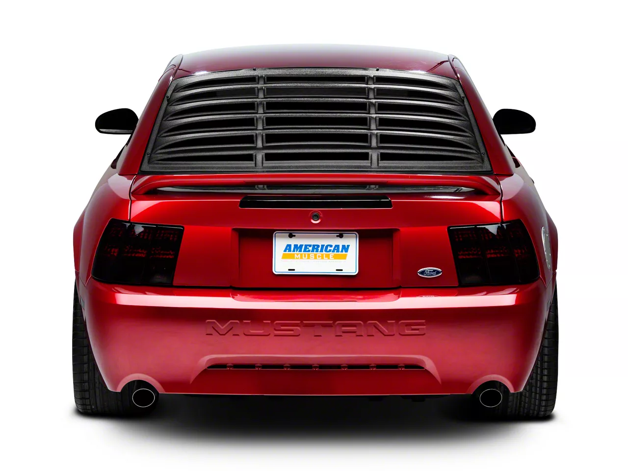 SpeedForm Mustang Rear Window Louvers; Textured ABS 75001 (94-04 ...