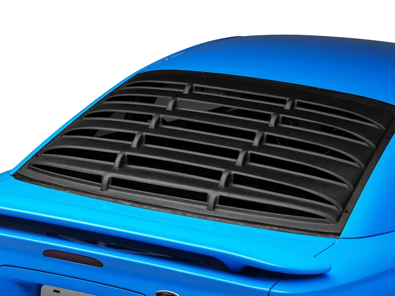 SpeedForm Mustang Rear Window Louvers; Textured ABS 75001 (94-04 ...