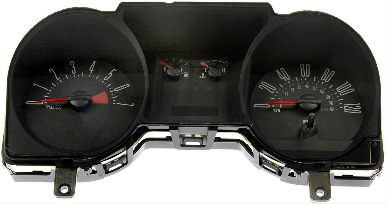 Mustang Remanufactured Instrument Cluster; 4-Gauge (2005 Mustang ...