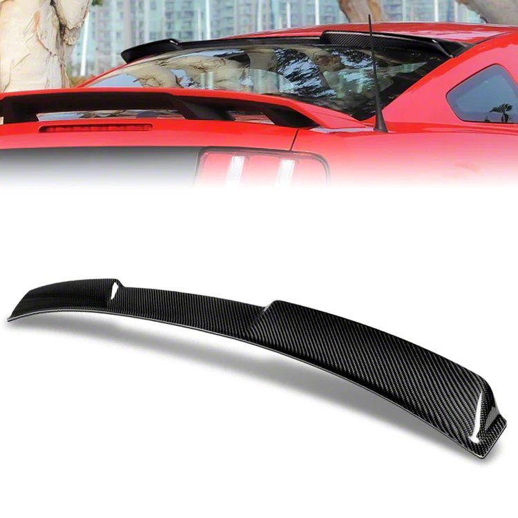 Mustang Roof Spoiler; Carbon Fiber (05-14 Mustang Coupe) - Free Shipping