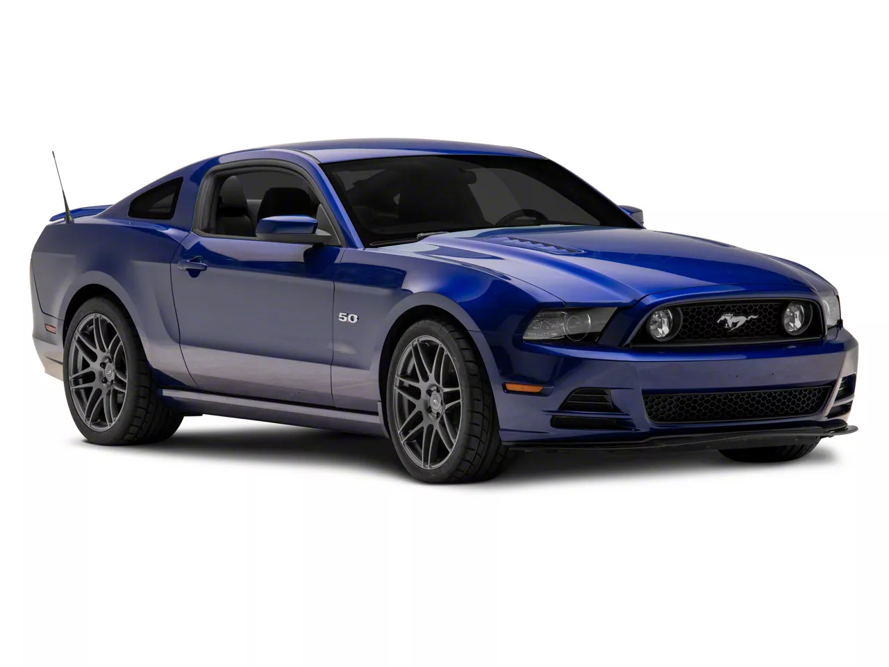 Mustang RP Style Front Chin Spoiler; Matte Black (13-14 Mustang GT, V6 ...
