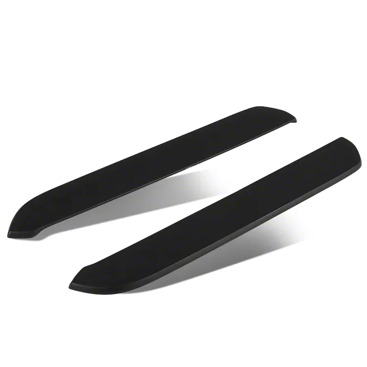 Mustang RP Style Rear Side Splitters; Matte Black (13-14 Mustang ...