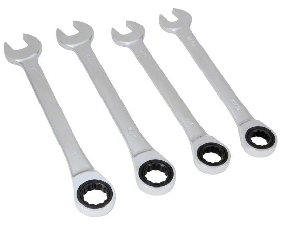 Universal AM SAE Ratcheting Wrench Set; 4-Piece Set - Free Shipping