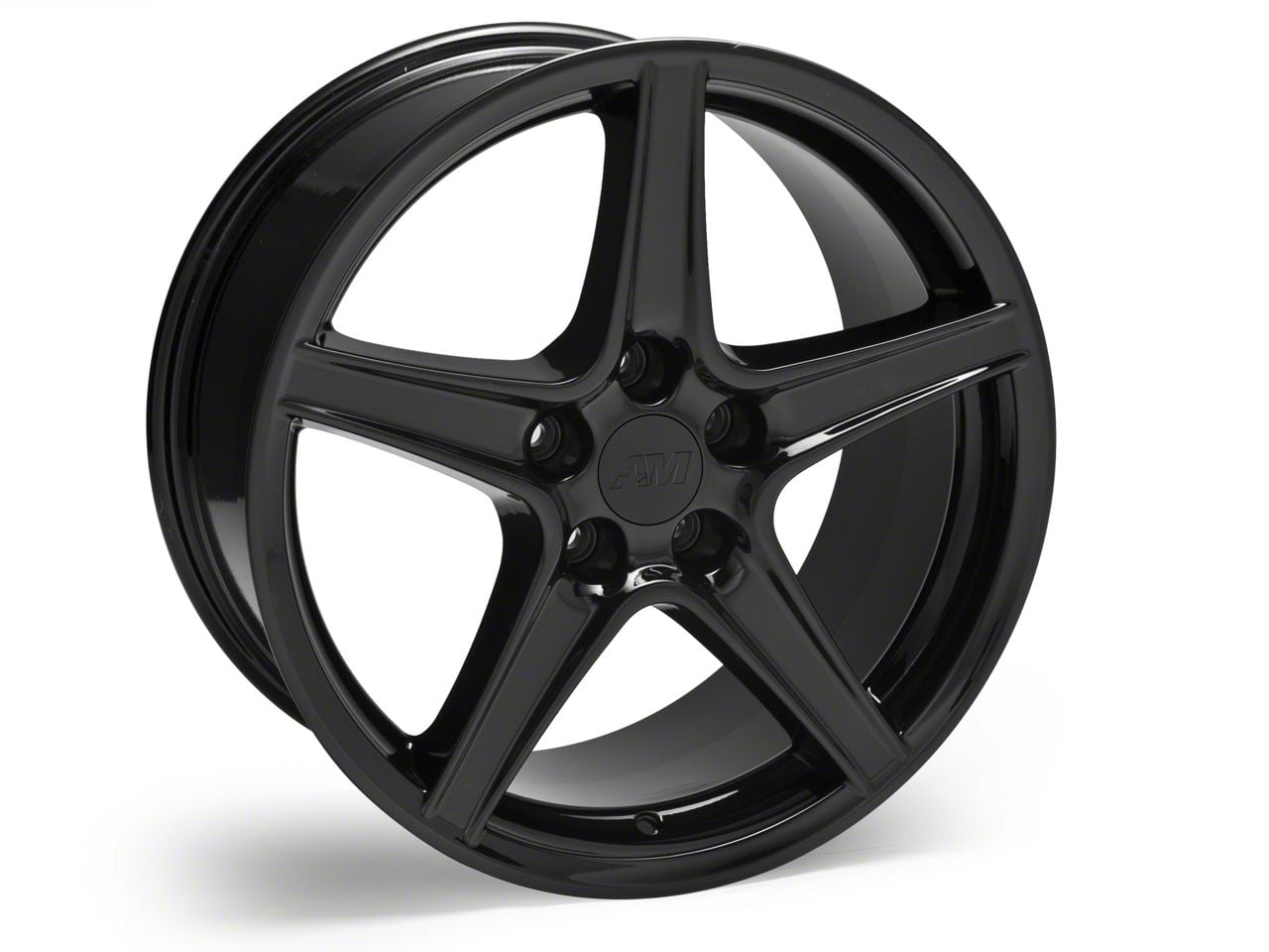 Mustang Saleen Style Gloss Black Wheel; Rear Only; 18x10; 45mm Offset ...