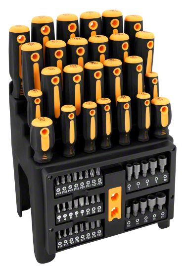 Universal AM Screwdriver and Bit Kit; 61-Piece Set - Free Shipping