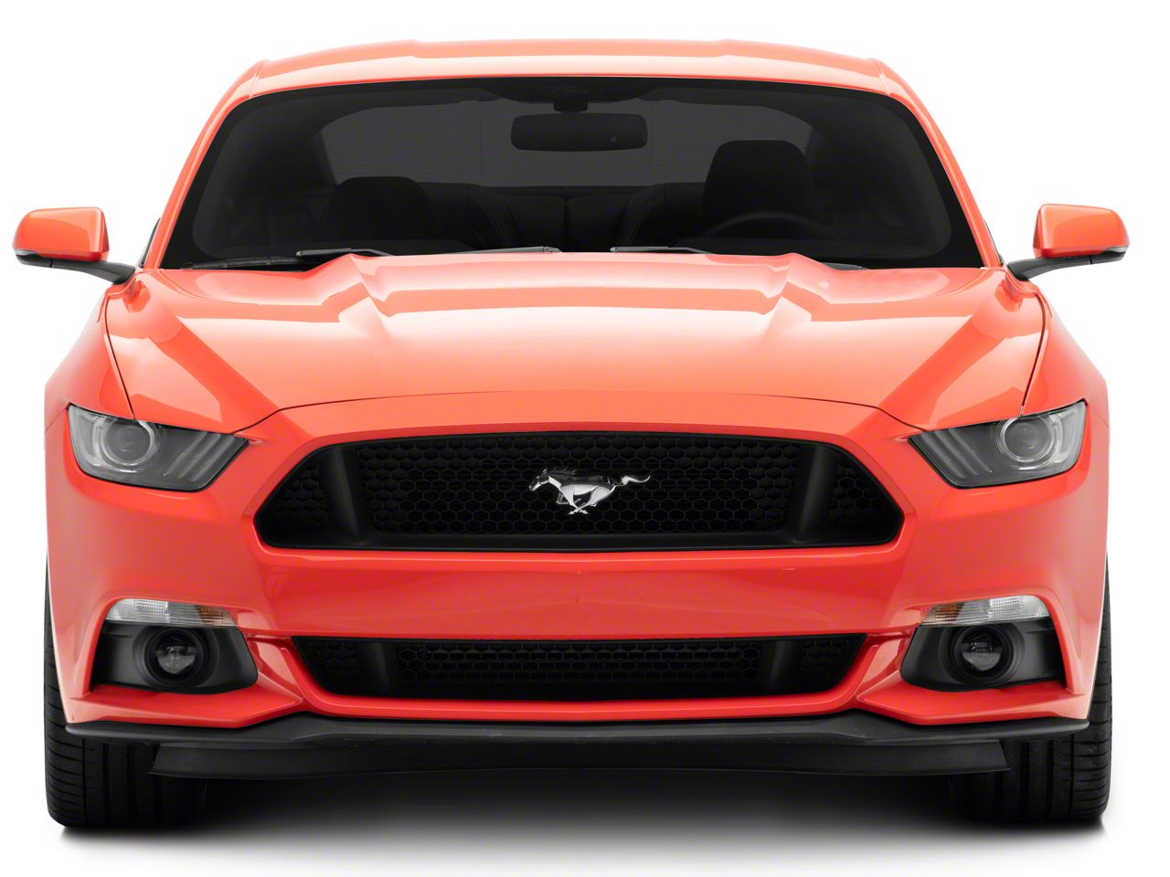 Mustang Sequential Projector Headlights; Matte Black Housing; Clear ...