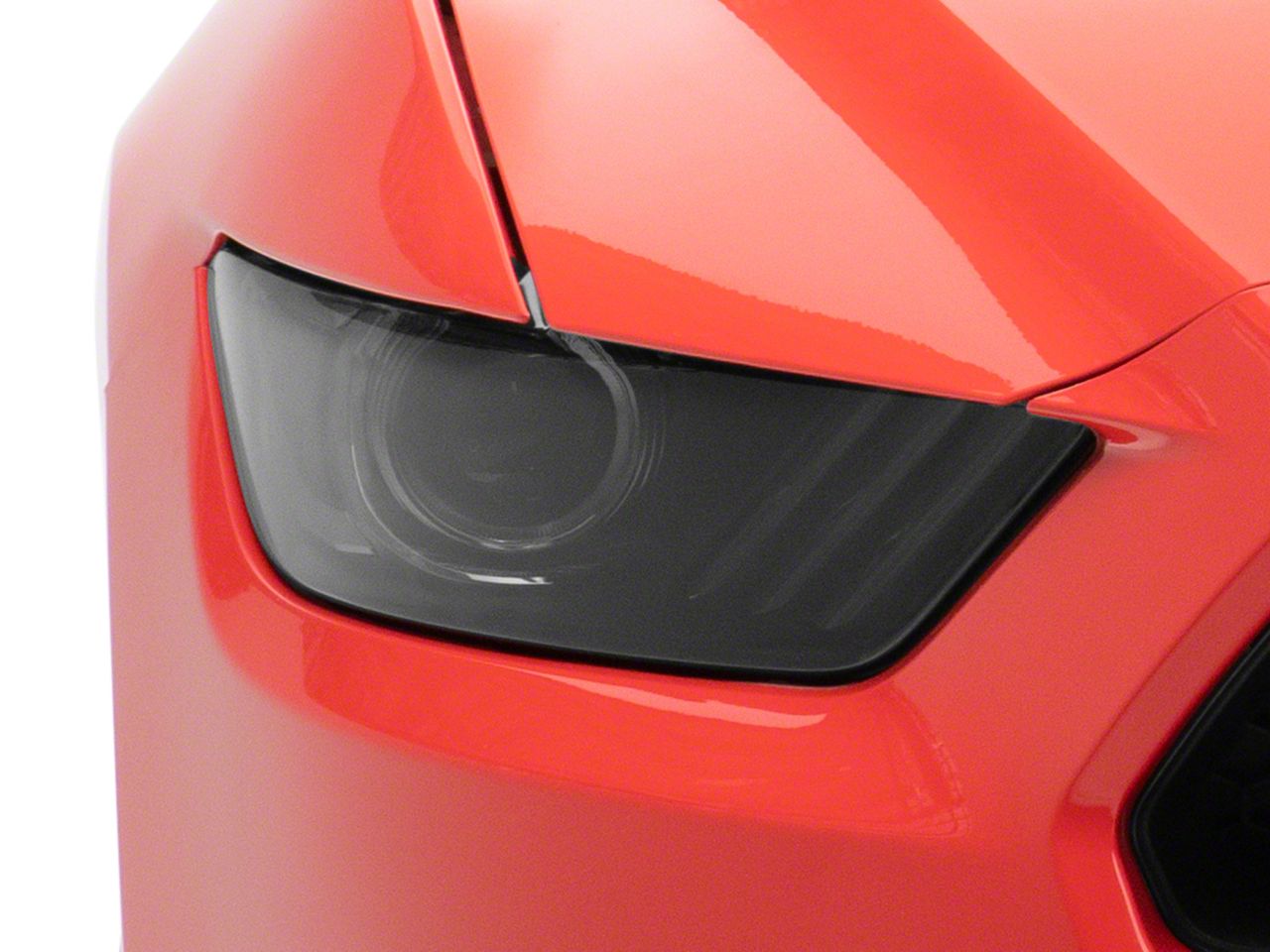 Mustang Sequential Projector Headlights; Matte Black Housing; Smoked ...