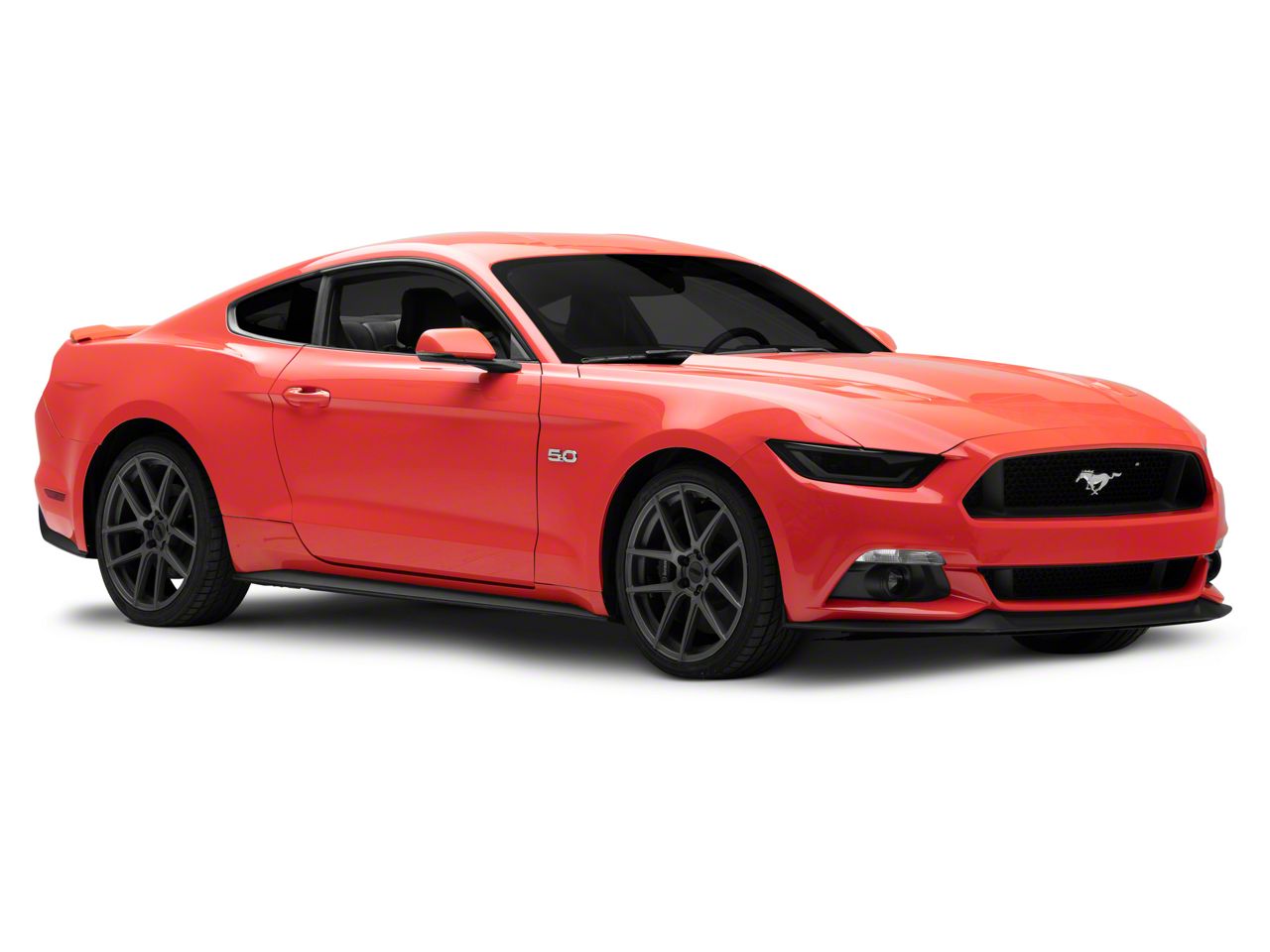 Mustang Sequential Projector Headlights; Matte Black Housing; Smoked ...