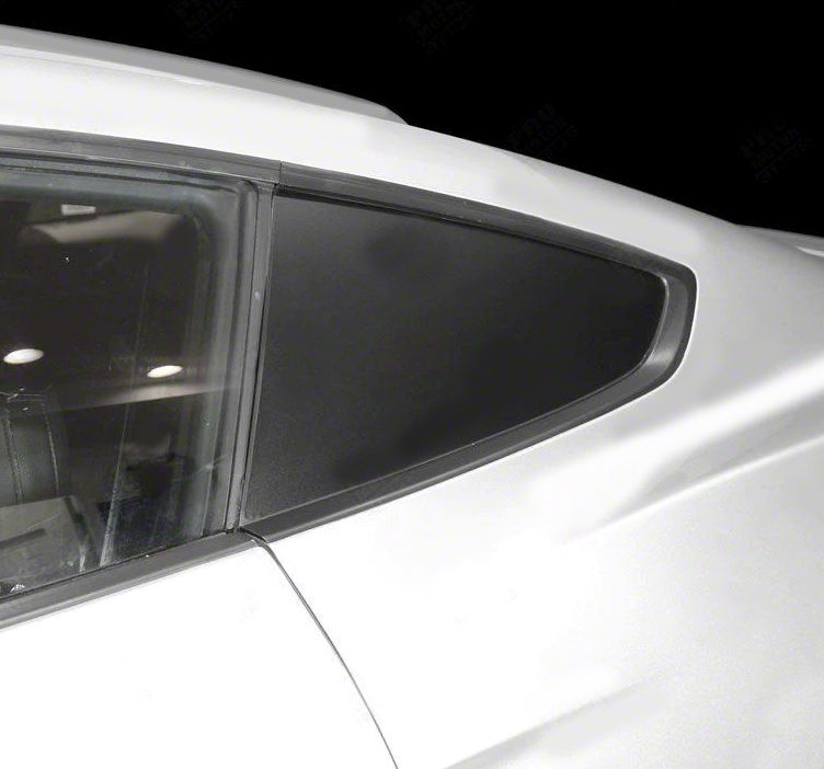 Mustang Side Rear Window Blackout Accent Decals; Gloss Black (05-09 ...