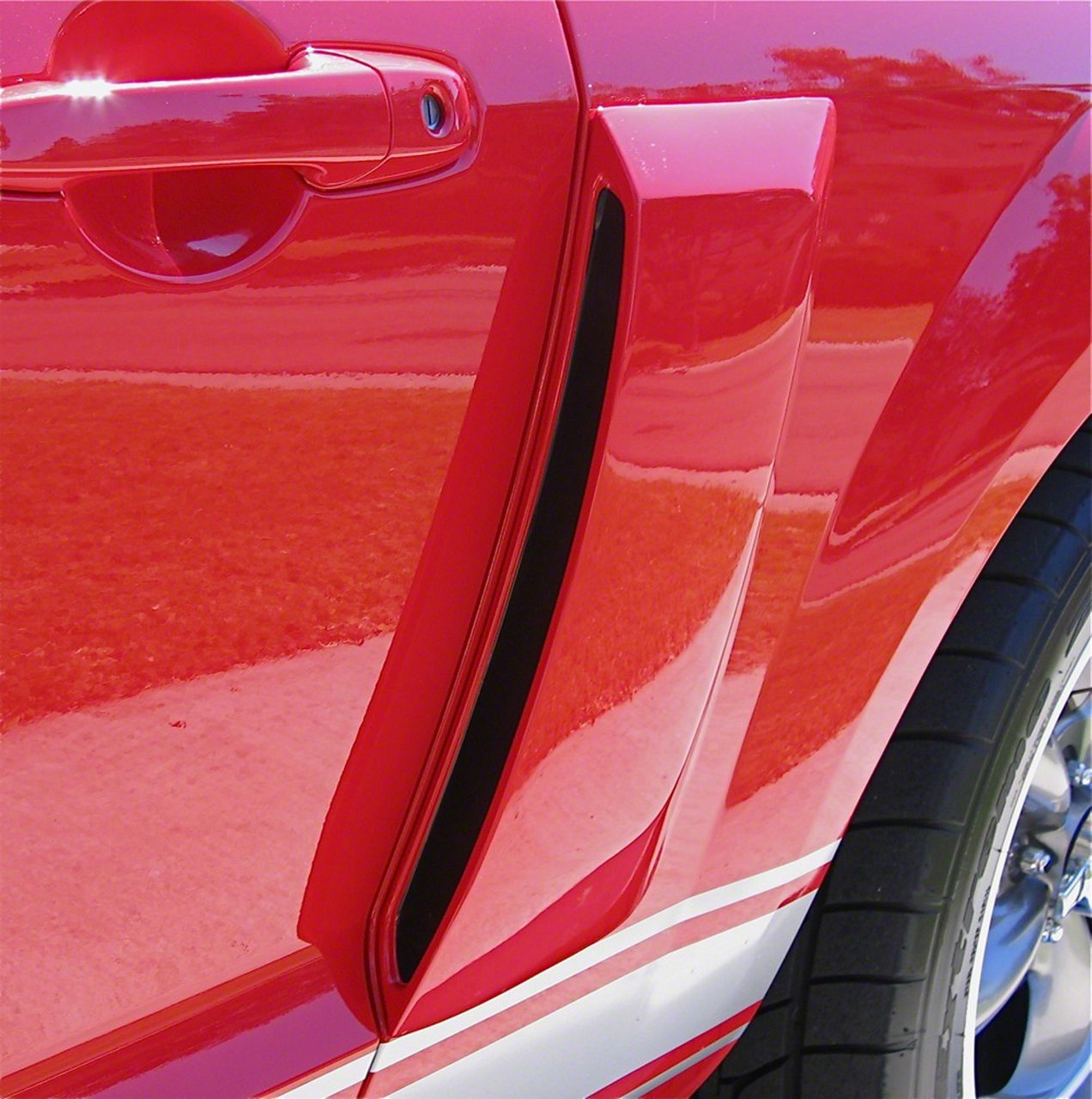 Street Scene Mustang Side Scoops; Unpainted 950-70774 (10-14 Mustang ...