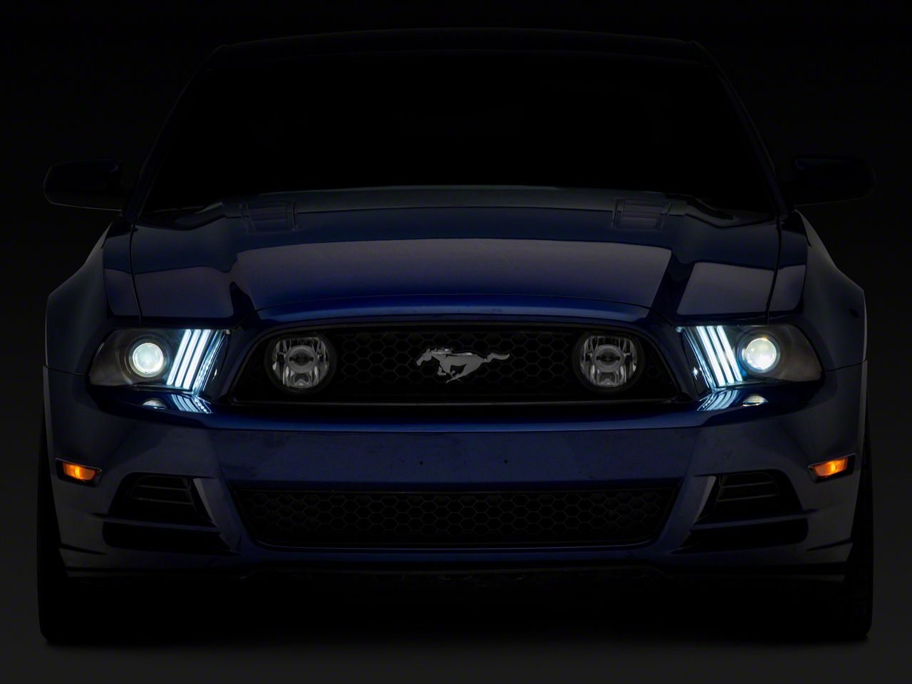 Mustang Signature Series Sequential Light Bar Projector Headlights ...