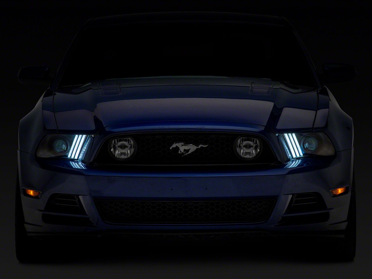 Mustang Signature Series Sequential Light Bar Projector Headlights ...