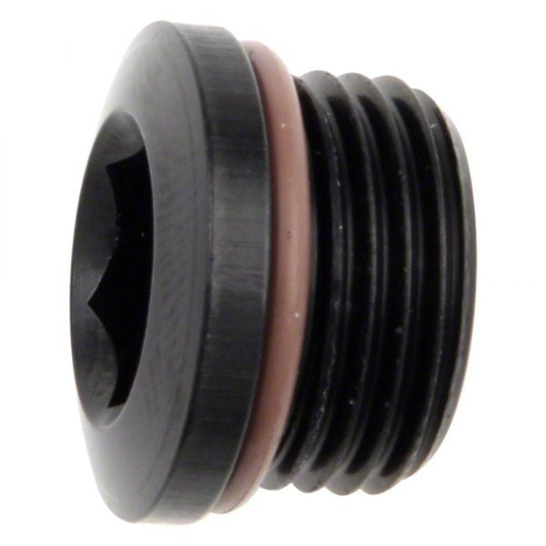 Mustang Socket Hex Port Plug; -8AN; Black - Free Shipping